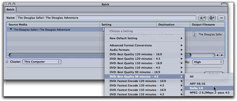 building custom presets in compressor 2
