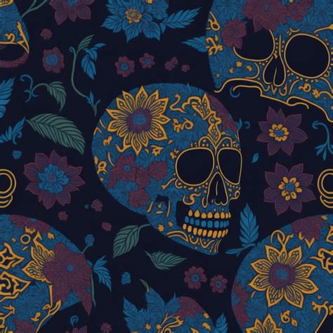Premium Photo Day Dead Pattern