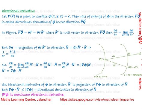 Advanced Mathematics Vector Calculus Gradient Lecture 2 Pdf