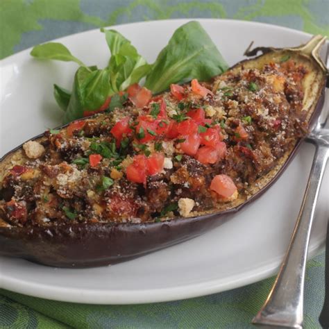Greek Stuffed Eggplant