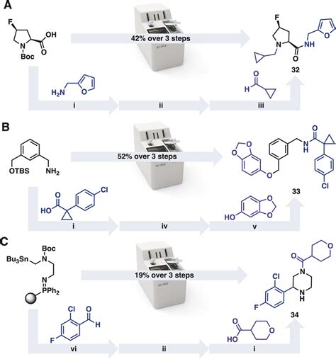 Automated Synthesis Of Members From Virtual Libraries A Amide Ra B Download Scientific