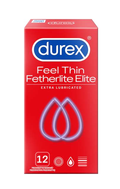 Prezerwatywy Durex Feel Thin Fetherlite Elite 12 Szt DUREX Sex