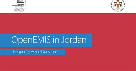 Openemis In Jordan Frequently Asked Questions Unesco