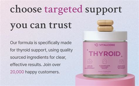 Vital Core Desiccated Thyroid Supplement 200mg Made In