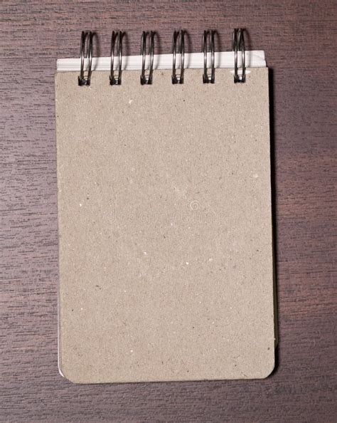 Brown Blank Note Book On Wood Stock Image Image Of Diary Dairy 41645143