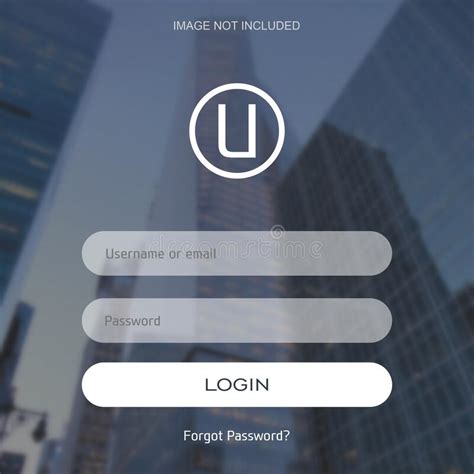 ui for the login design stock vector illustration of line 260105446