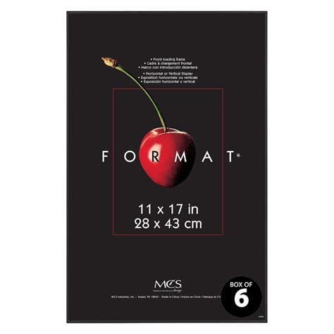 Mcs Format Frame 11 X 17 Black Box Of 6 Jerry S Artarama