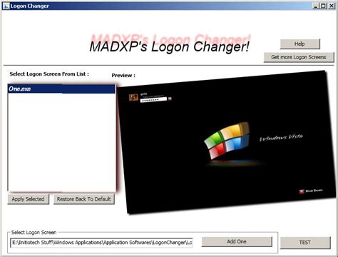 Simple Logon Screen Changer Using WPF And VB Net