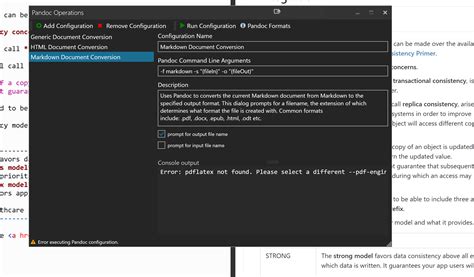 Pandoc PDF Creation Error Issue 293 RickStrahl MarkdownMonster