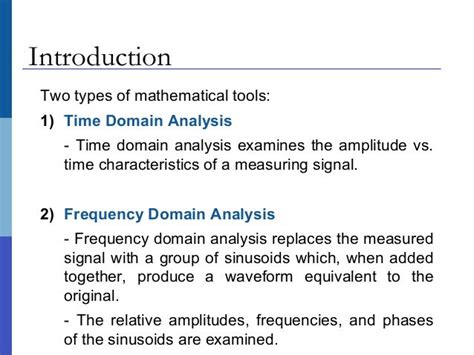 Ppt On Time Domain And Frequency Domain Analysis