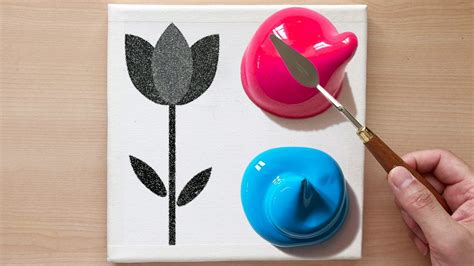 How To Paint Impasto Flowers Easy Painting For Beginners Youtube