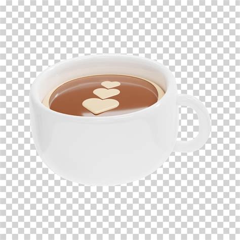 Premium Psd Latte Art 3d Illustration