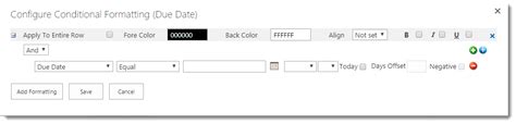 Conditional Formatting Lightning Conductor Web Part 2013 2