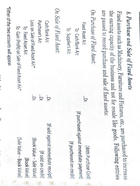 Purchase And Sale Of Fixed Assets Download Free Pdf Private Sector