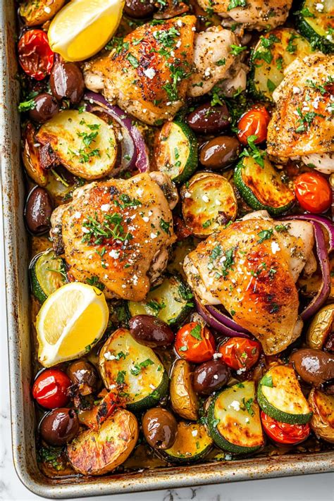 Greek Sheet Pan Chicken Insanely Good