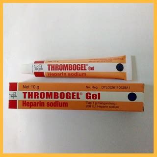 Jual SALEP MEMAR THROMBOGEL Gr Heparin Sodium Salep Memar Thrombogel Krim Memar Thrombogel