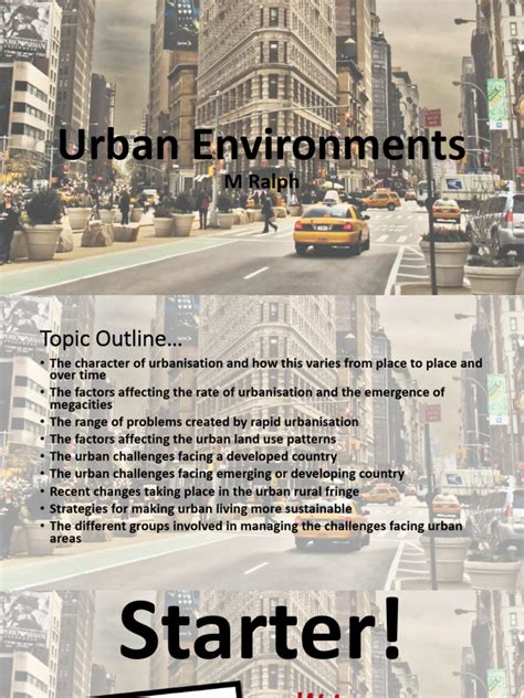 Urban Environments Edexcel Igcse Geography Pdf Urbanization Slum