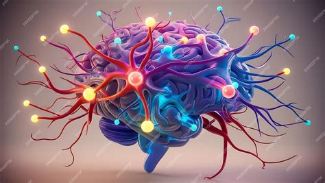 An Artistic Representation Of A Neural Links Network The Design Should