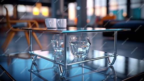 Premium Photo Drinking Glass On The Table