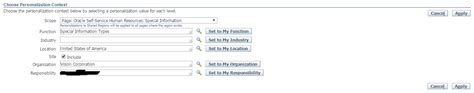 Oracle Masterminds Oaf Personalization In Special Information Type