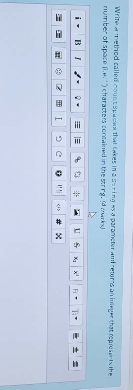 Solved Write A Method Called Count Spaces That Takes In A