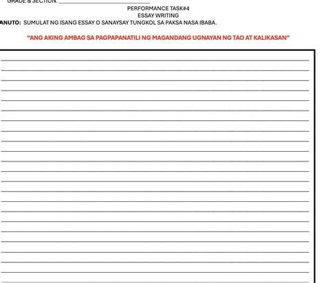 PERFORMANCE TASK4 ESSAY WRITING ANUTO SUMULAT StudyX