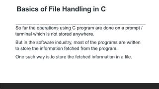 File Accessing Modes In C PPTX