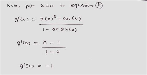 [solved] If G X X Cos G X X 7 Find G ′ 0 Course Hero