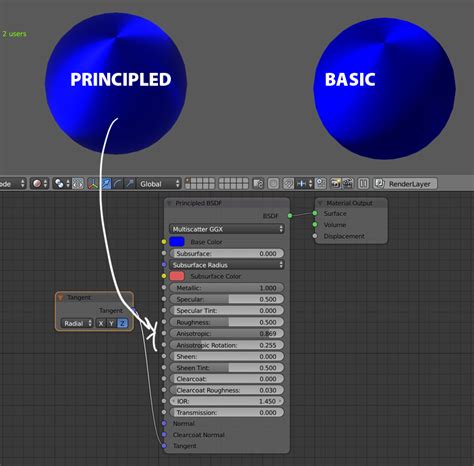 Materials Is Anisotropic Bsdf Different To Principled Bsdf W