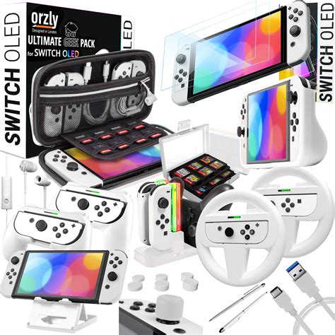 Orzly 2021 Nintendo Switch Oled Accessories Bundle Only £6999
