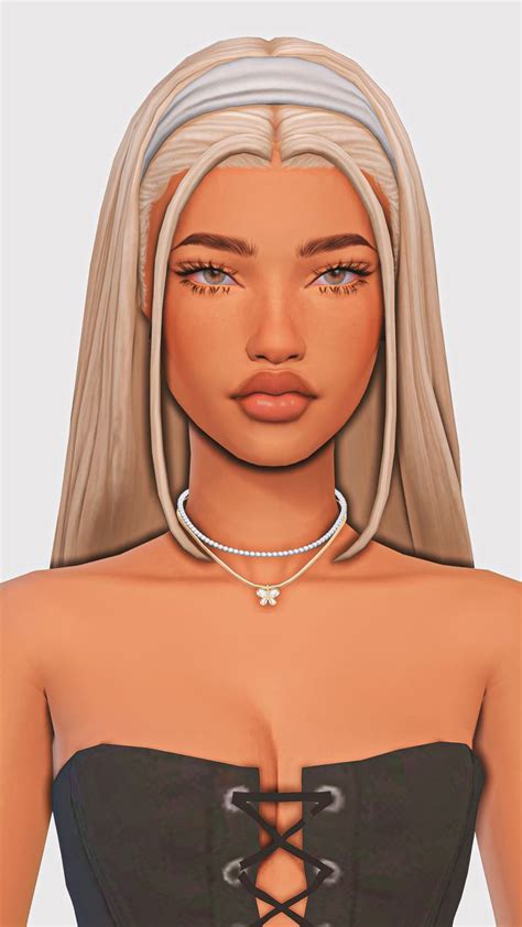Straight Hair Maxis Match Edition Part 2 In 2024 Sims 4 Characters