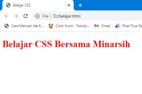 Belajar CSS 02 Inline CSS Minarsih TECH