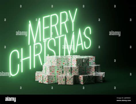 A Pile Of Different Sized Rectangular T Boxes Wrapped In Festive