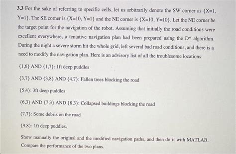 Problem 3 Mobile Robot Navigation The Following