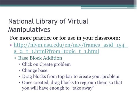 Ppt Subtraction Using Manipulatives And Algorithms For Whole Number