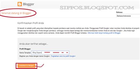 Tutorial Cara Membuat Blog Di Blogger Blogspot Lengkap Gambar