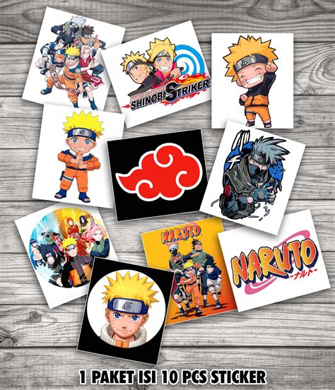 Stiker Naruto 1 Paket Sticker Anime Naruto Hokade Kartun Lazada Indonesia