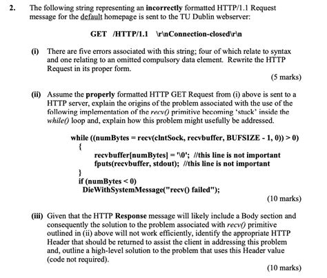 Solved The Following String Representing An Incorrectly