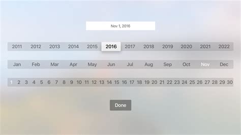 Swift Date Picker In Tvos Stack Overflow