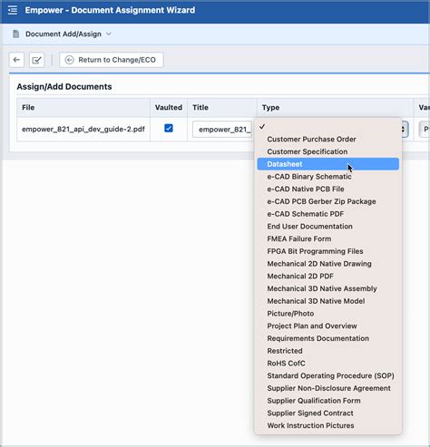 Document Types Empower Help