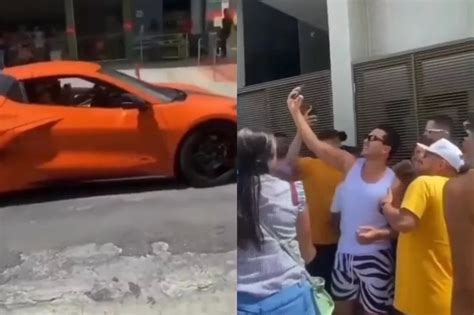 Carlinhos e Lucas são vistos passeando de carro juntos e atendem fãs