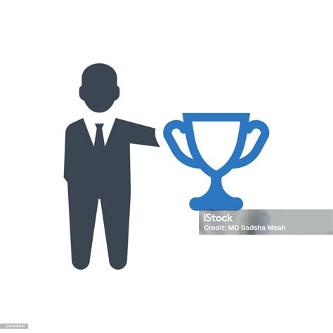 비즈니스 성공 아이콘 트로피 성취도 1위에 대한 스톡 벡터 아트 및 기타 이미지 1위 경쟁 기념일 Istock