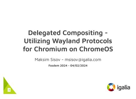 delegated compositing utilizing wayland protocols for chromium on