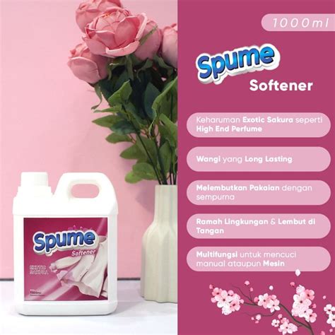 Jual Spume Softener 1000ml Pelembut Pengharum Pakaian Baju Celana Kain