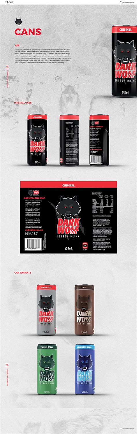 Dark Wolf Energy Drink on Behance