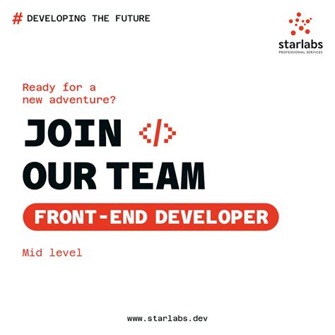 Starlabs On Linkedin Frontenddevelopers Frontenddevs