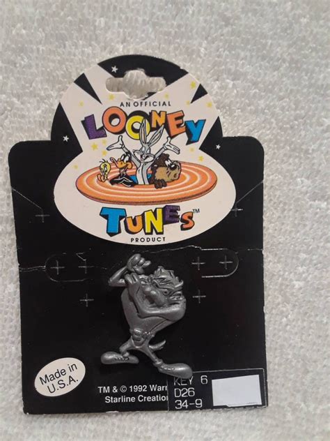 Vintage Looney Tunes Taz Flex Muscles Pin Etsy Australia