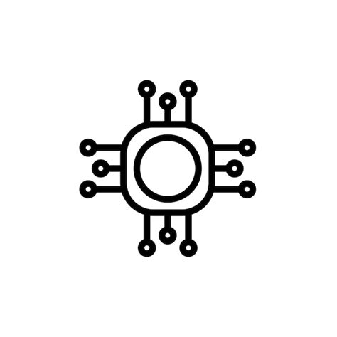 Premium Vector Technology Chip Sign Symbol Vector