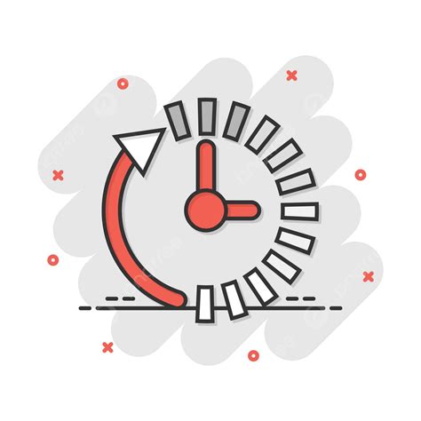 Comicstyle Countdown Icon With Splash Effect Ticking Object Timer Vector Ticking Object Timer