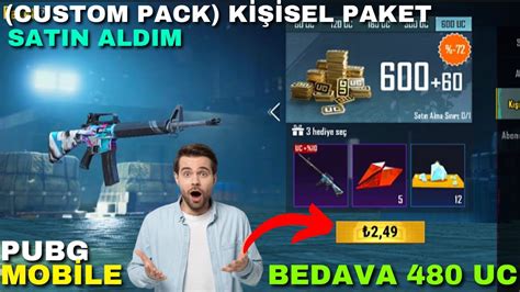 Custom Pack KİŞİsel Paket Satin Aldim L Bedava 480 Uc L Pubg Mobİle